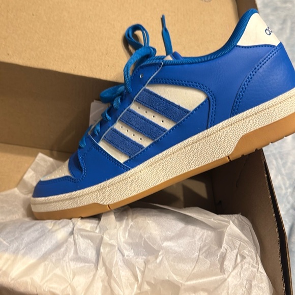 adidas | Shoes | Adidas Blue And White Athletic Shoes | Poshmark